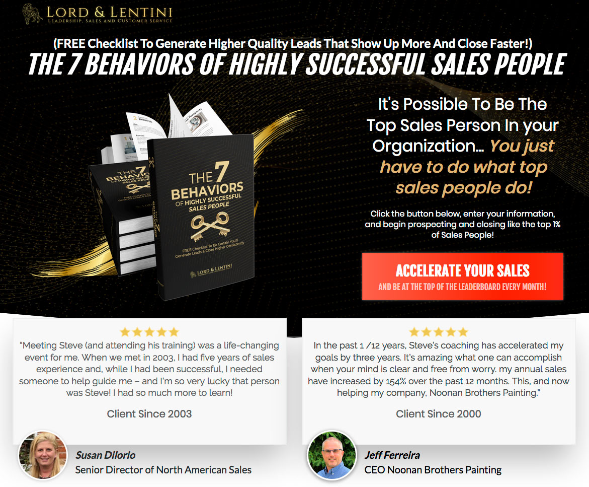 The 7 Behaviors of Highly Successful Sales People